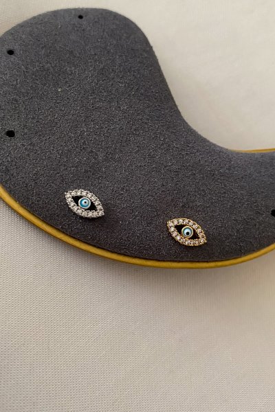 Özel Seri Zirkon Taşlı Nazar Detay Göz Piercing | İpekŞekerciler Özel Seri Zirkon Taşlı Nazar Detay Göz Piercing | İpekŞekerciler